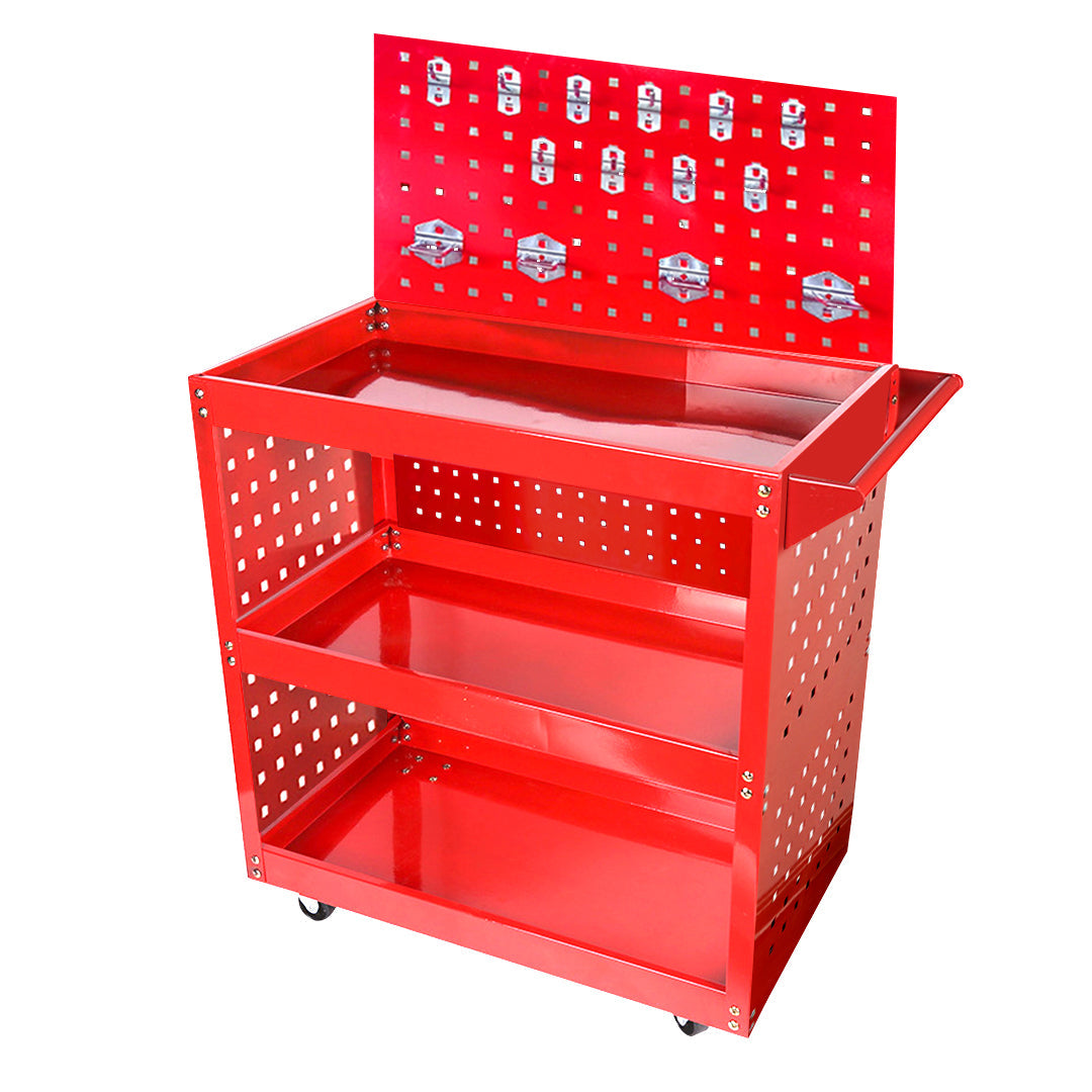 SOGA 3 Tier Tool Storage Cart Portable Service Utility Heavy Duty Mobi ...