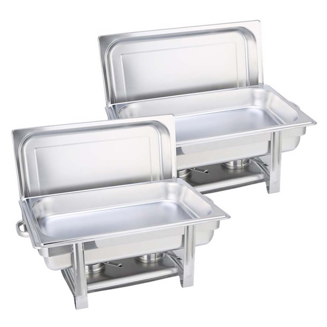 SOGA 2X Single Tray Stainless Steel Chafing Catering Dish Food Warmer ...