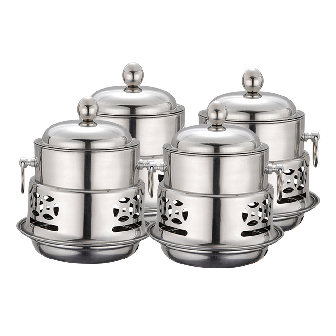 SOGA 4X Stainless Steel Mini Asian Buffet Hot Pot Single Person Shabu ...