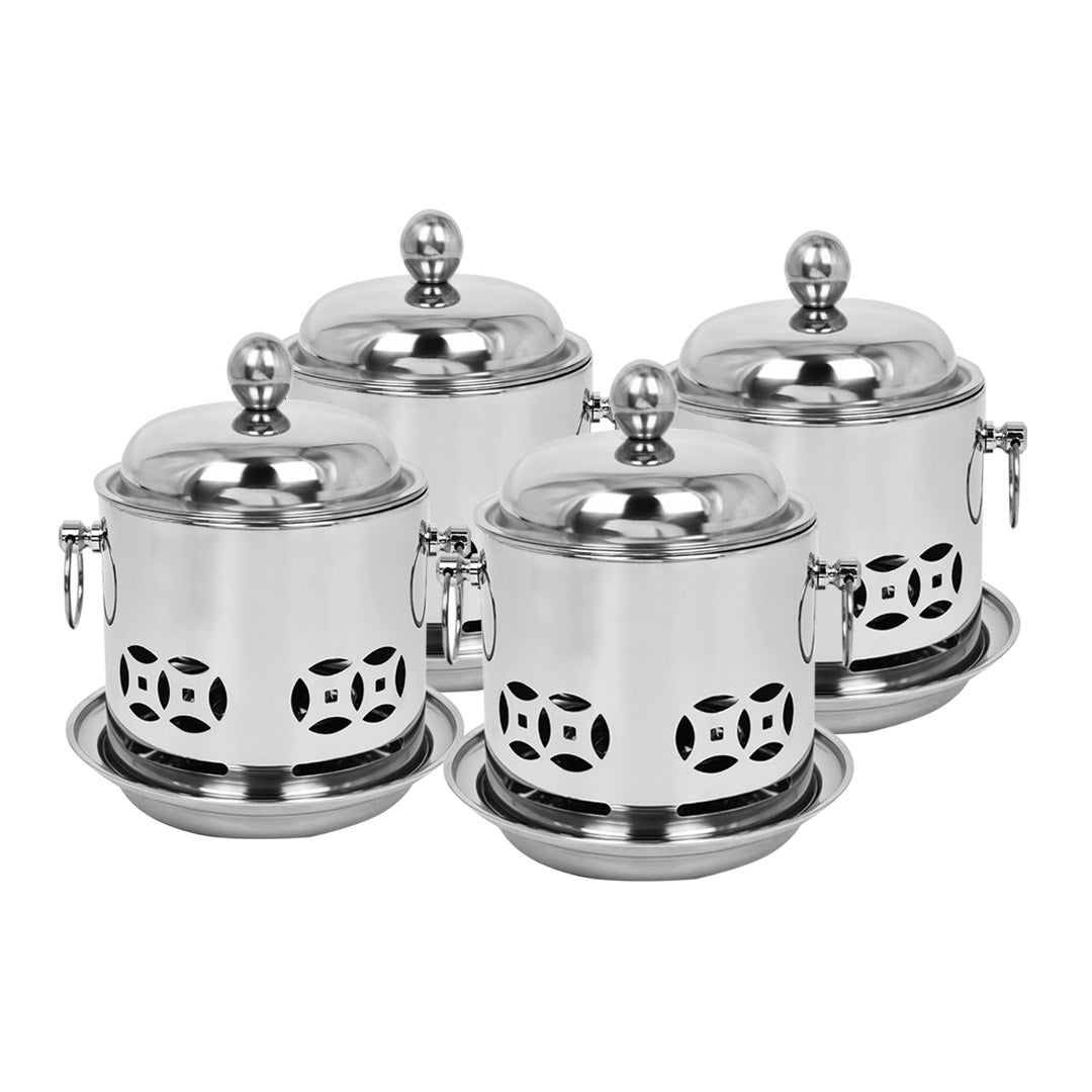 SOGA 4X Stainless Steel Mini Asian Buffet Hot Pot Single Person Shabu ...