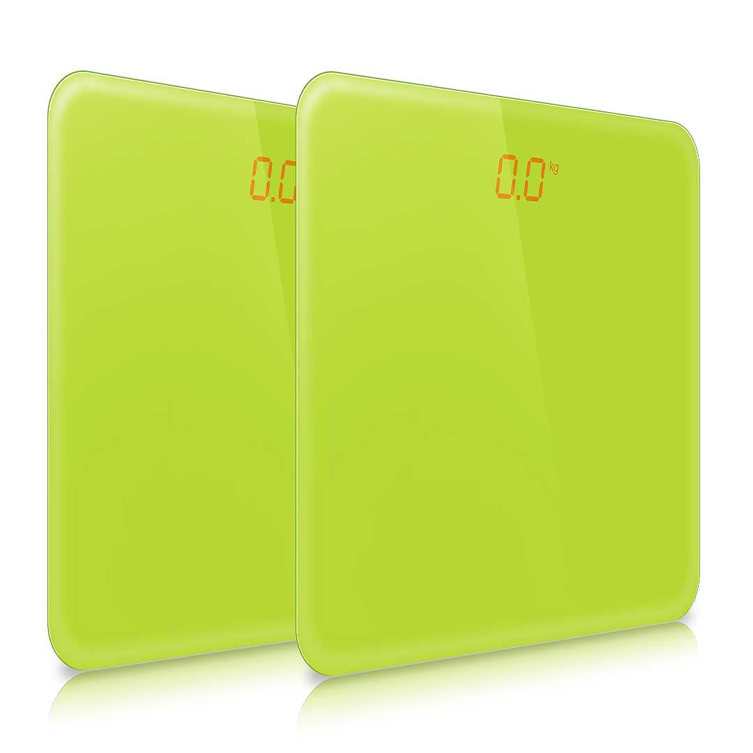 SOGA 2X 180kg Digital Fitness Weight Bathroom Gym Body Glass LCD Elect ...