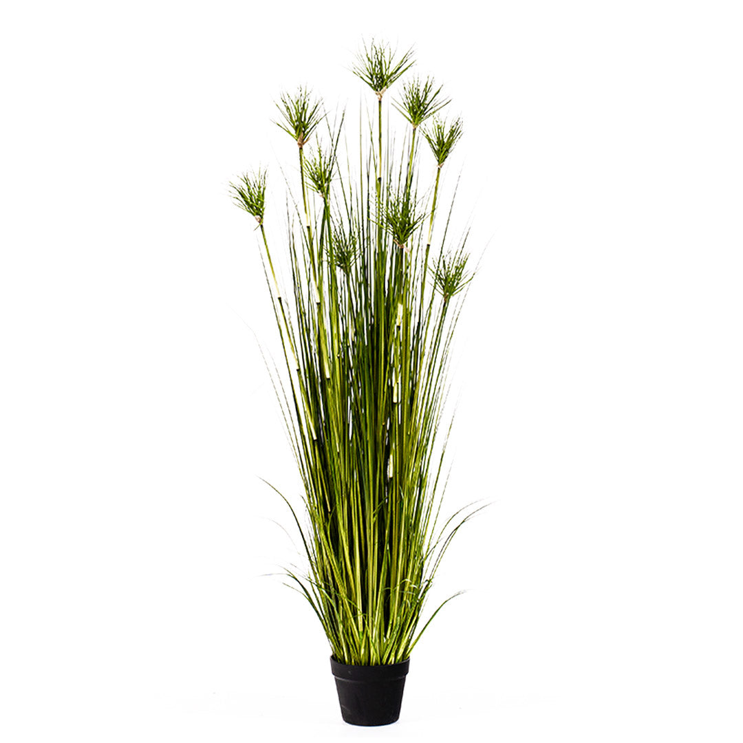 SOGA 150cm Green Artificial Indoor Potted Papyrus Plant Tree Fake Simu ...