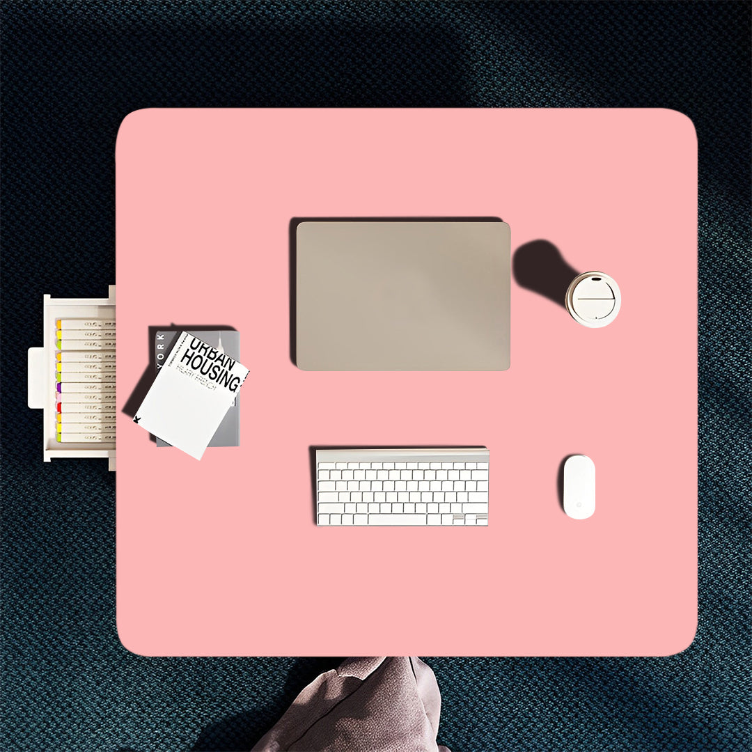 SOGA Pink Portable Floor Table Small Square Space-Saving Mini Desk Hom ...