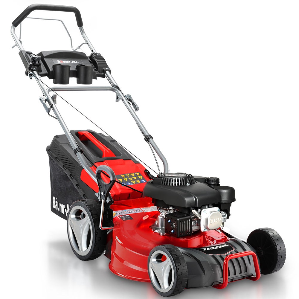 BAUMR-AG 18" 150cc Self Propelled Lawn Mower, 7 Height, Steel Deck, Cu ...