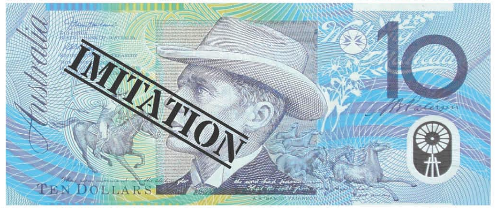 10 Dollar Australian Souvenir Note Pad Fake AUD Money - 1 Pack of 50 S ...