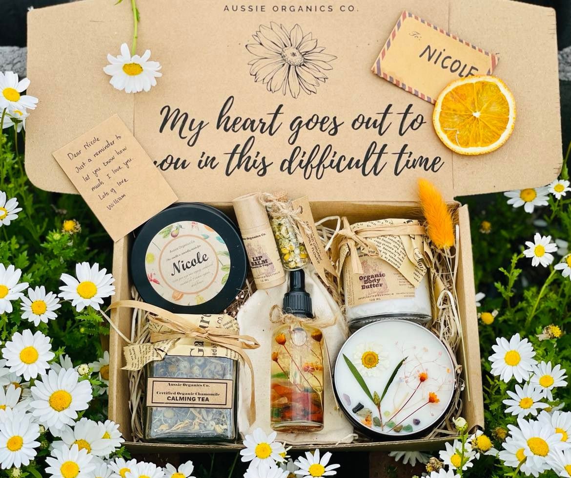 Sympathy gift, personalized self care gift box, sorry for your loss gi ...