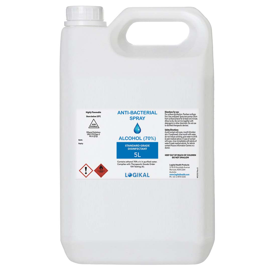 5L Standard Grade Disinfectant Anti-Bacterial Alcohol – Gifts Hub Australia