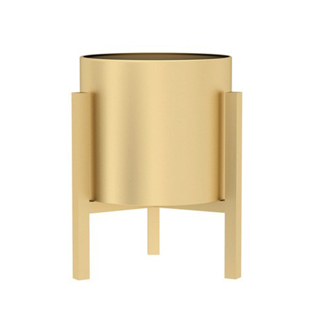 SOGA 30CM Gold Metal Plant Stand with Flower Pot Holder Corner Shelvin ...