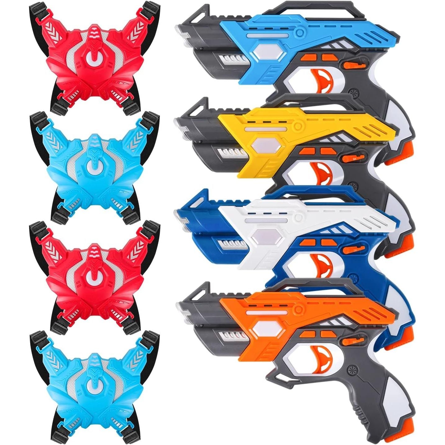 ICONIC Forever Kids Infrared Laser Tag Guns, 4 Guns and4 Vests Set ...