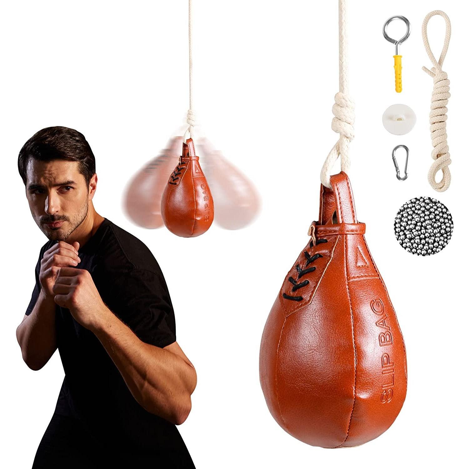 Boxing Slip Bag, UWTHFIT Speed Bag Boxing Dodge Bag Maize Slip Ball fo ...