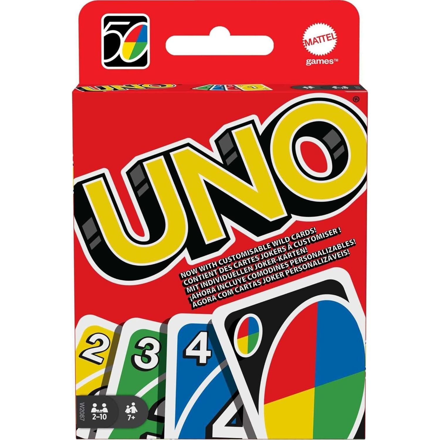 Mattel Games UNO Family Card Game, with 112 Cards, Travel-Friendly, Fo ...
