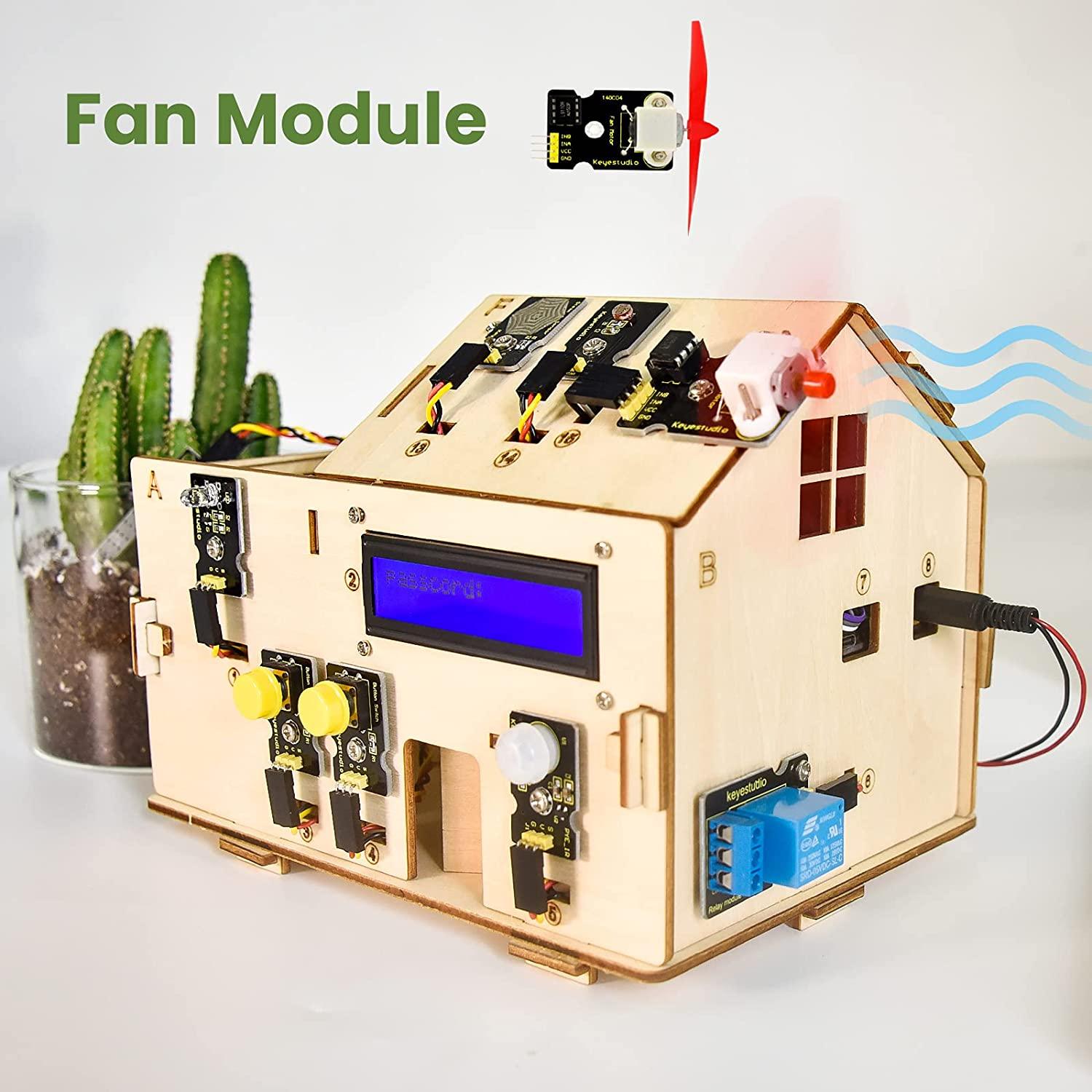 KEYESTUDIO Smart Home Starter Kit for Arduino for Uno R3, Electronics – Gifts Hub Australia