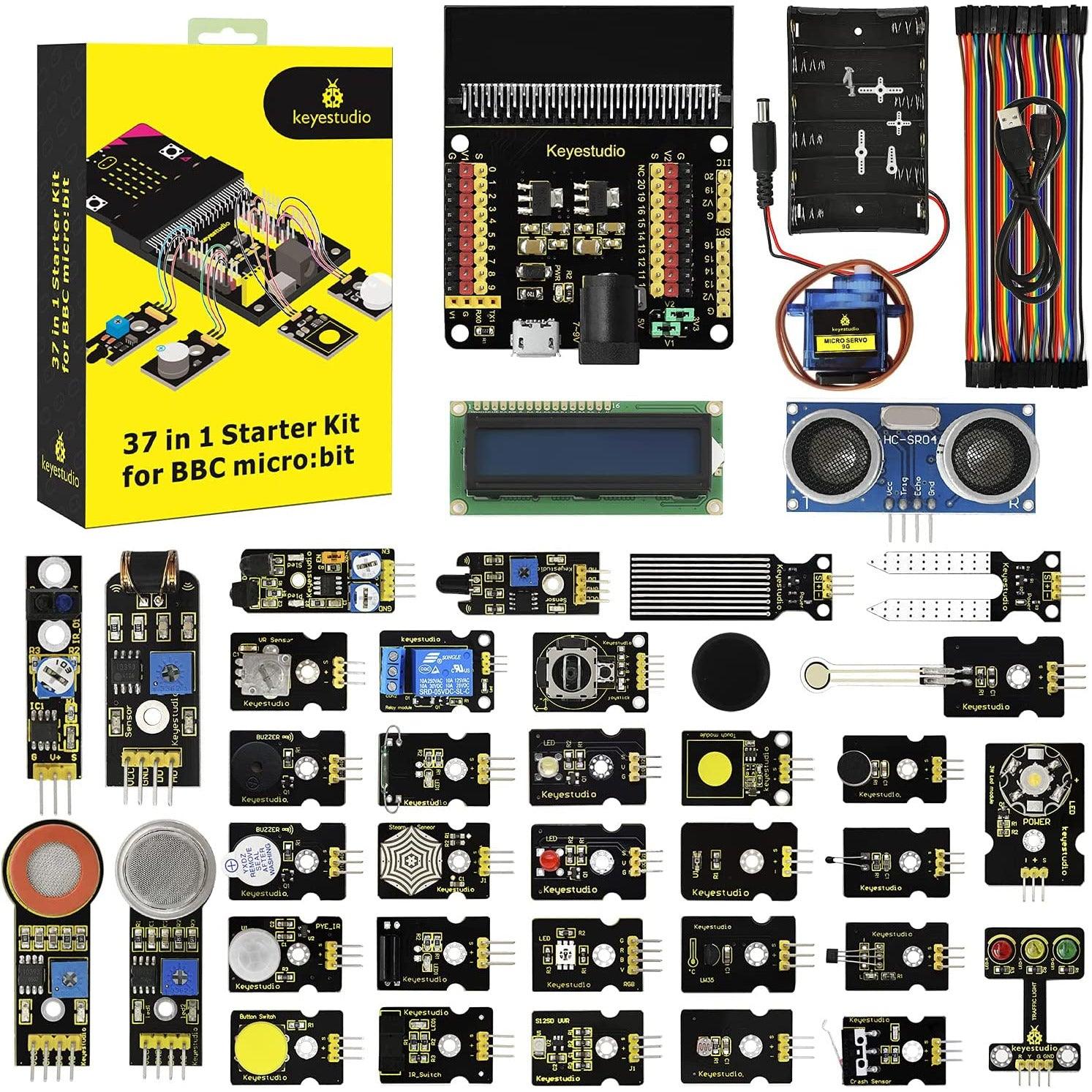 KEYESTUDIO 37 Sensors in 1 Box Starter Kit for BBC Micro bit with Tuto ...