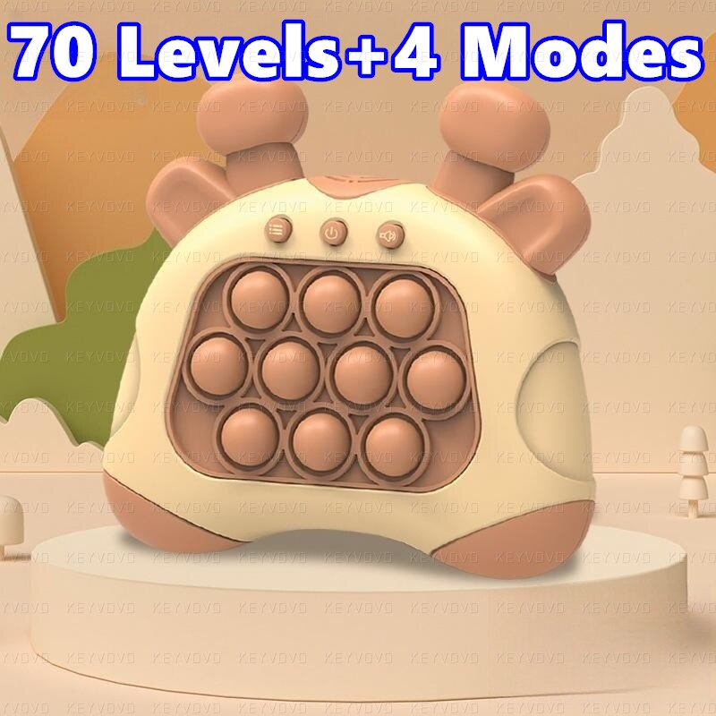 Interactive Push Pop Electronic Game: Handheld Console with Lights, Fi ...